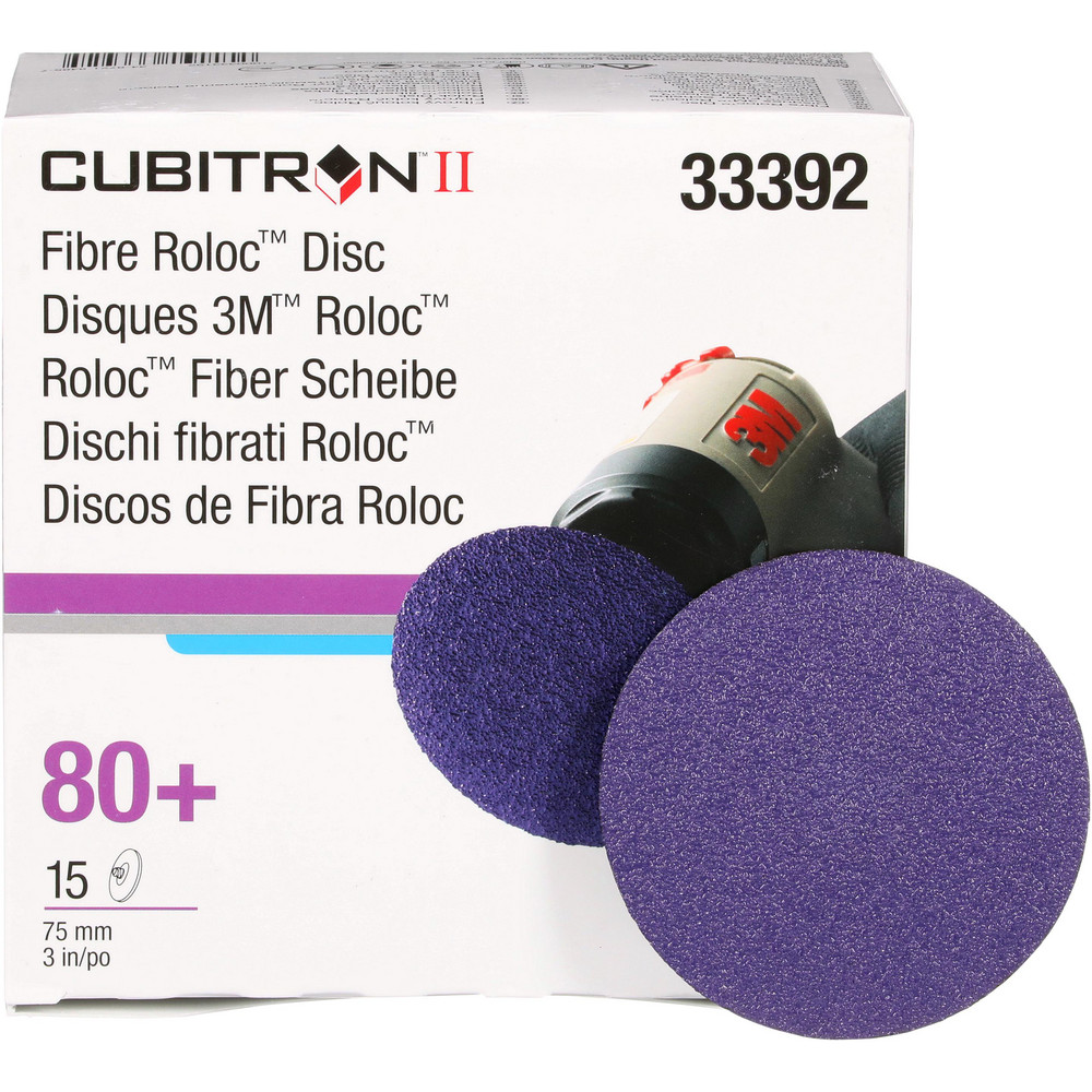 3M - 3" 80G ROLOC FIBRE DISC | MSC Direct