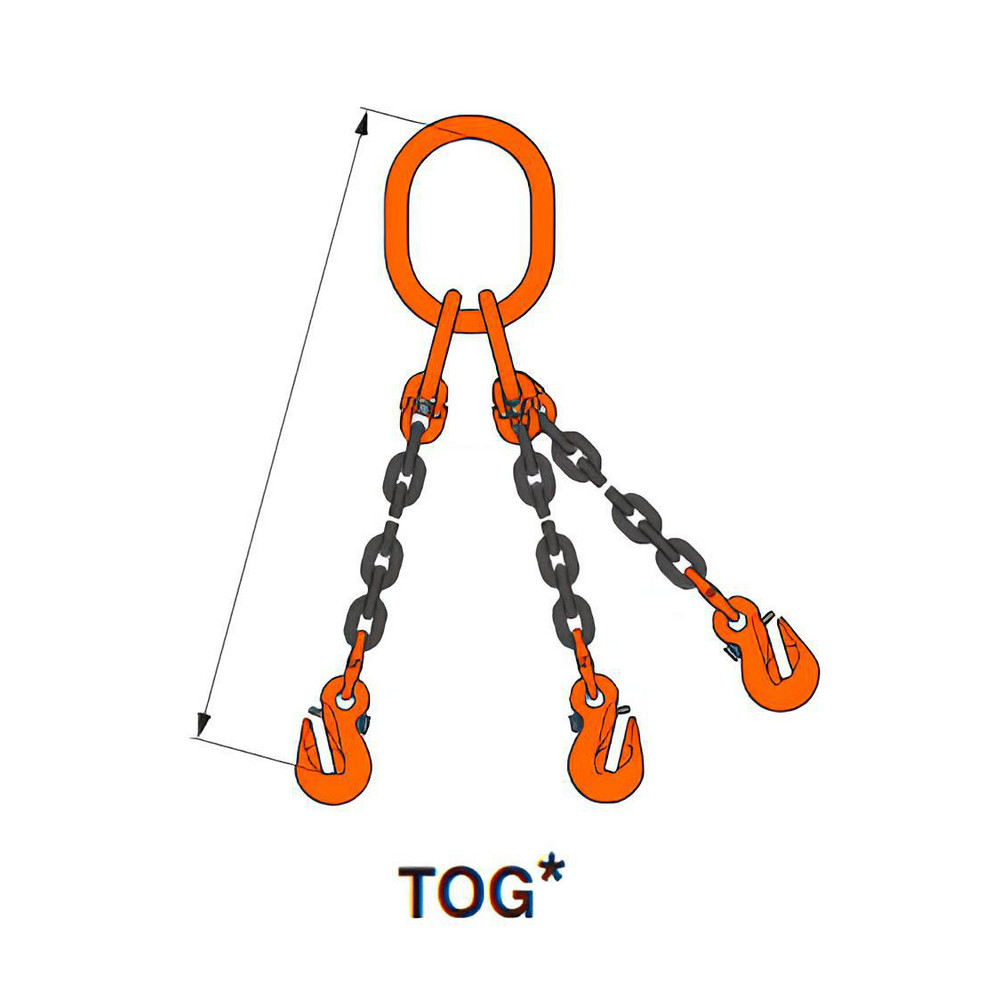 Pewag - Chain Sling: Grab Hook, Multi-Leg & Oblong, 10' Long, 13200 lb ...