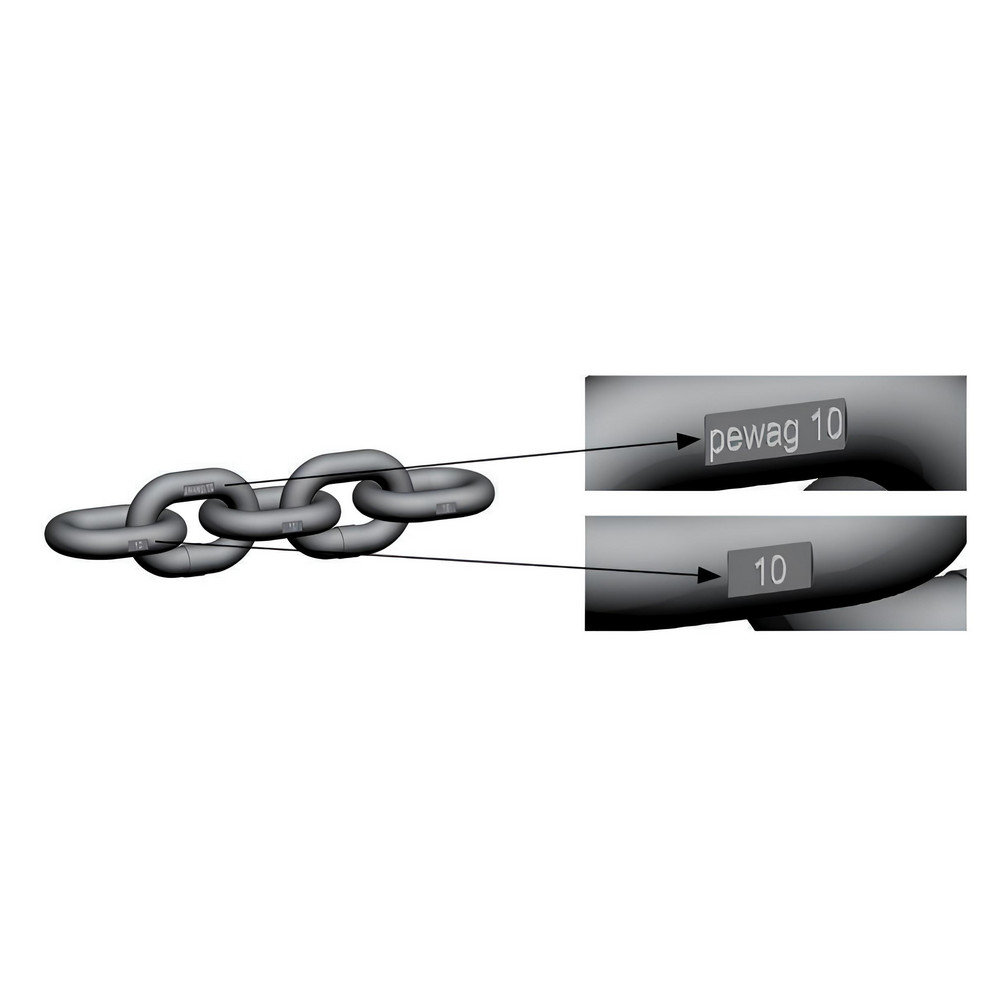 Pewag - Chain Sling: Multi-Leg, Oblong & Sling Hook, 5' Long, 6400 lb ...