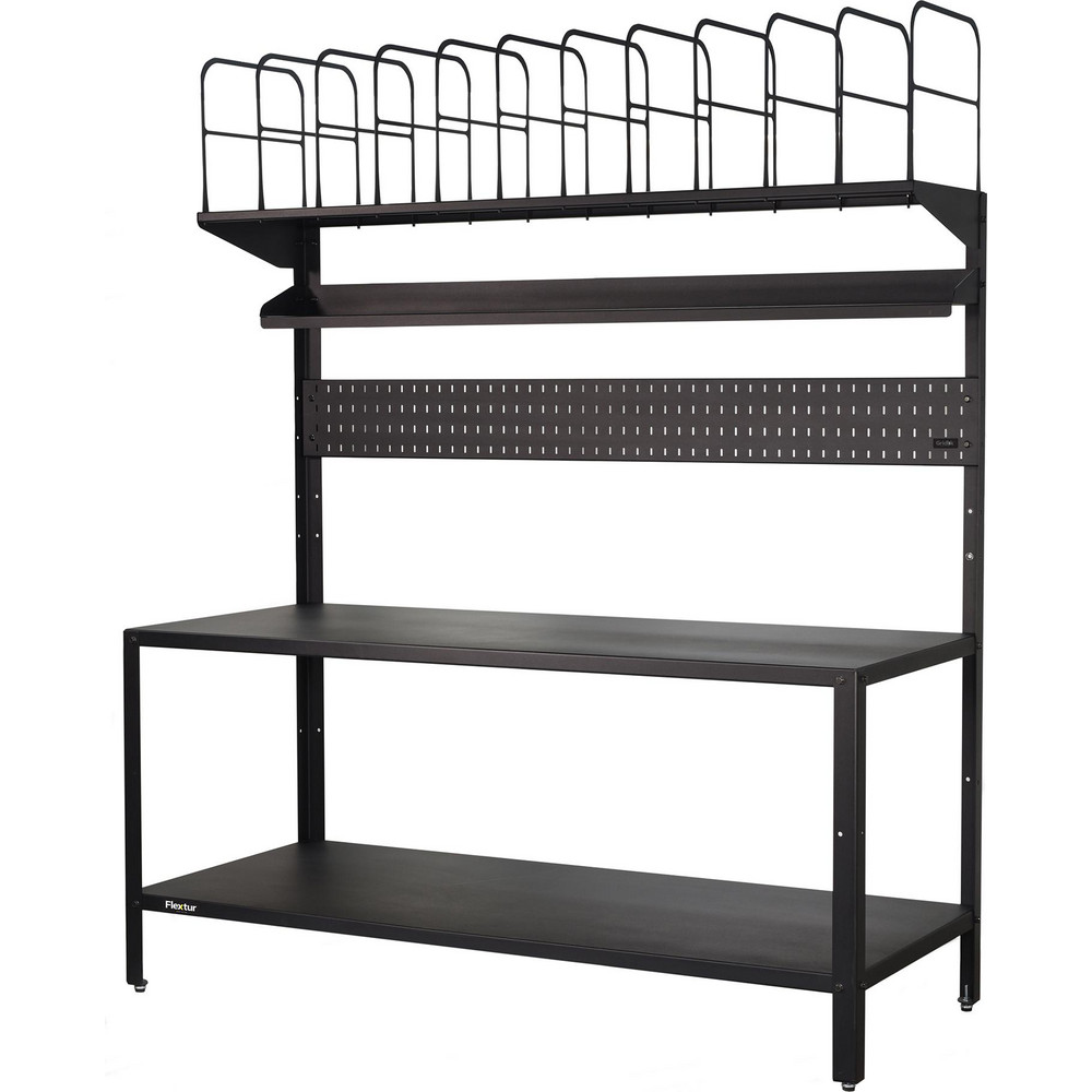 Flextur - Packing Bench: 72" Wide, 30" Deep, 84-1/2" High, Powder ...