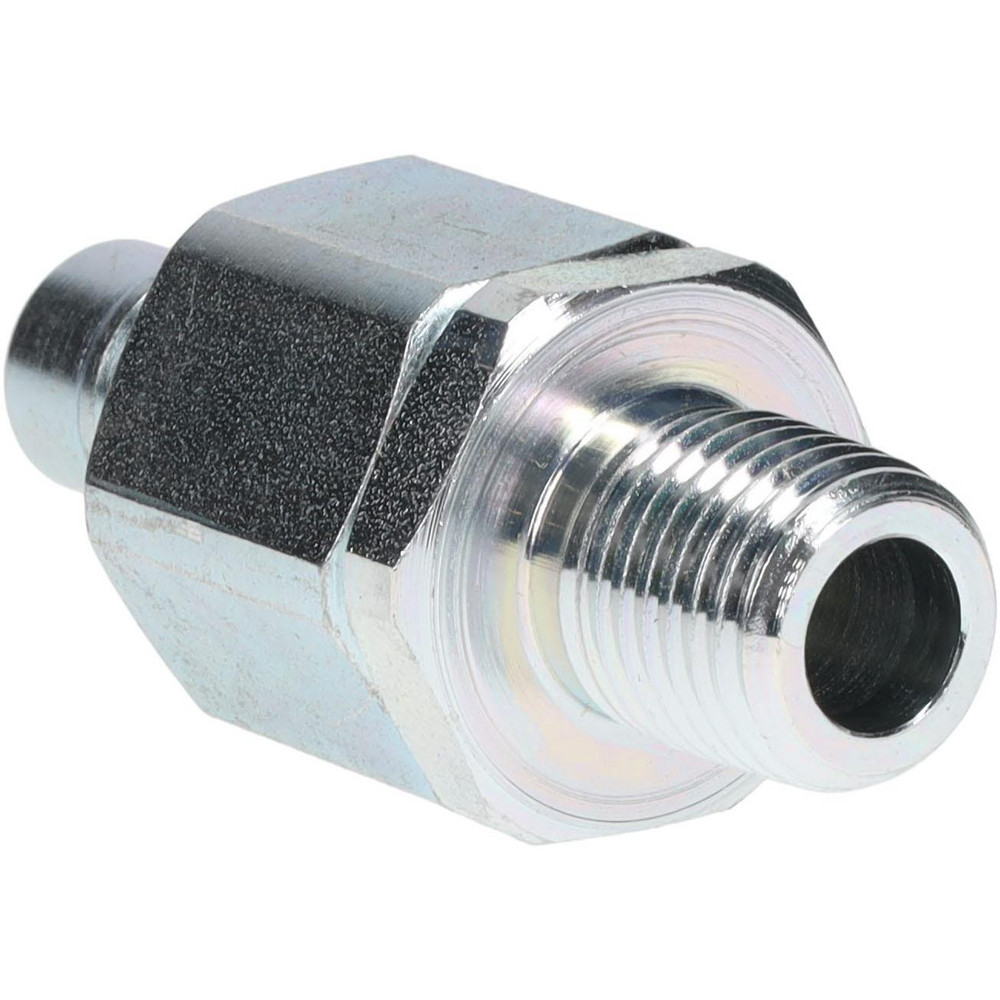 Parker - Hydraulic Hose MPT Fitting: Hose Size 1/4", 1/4" Thread, 6,500 ...