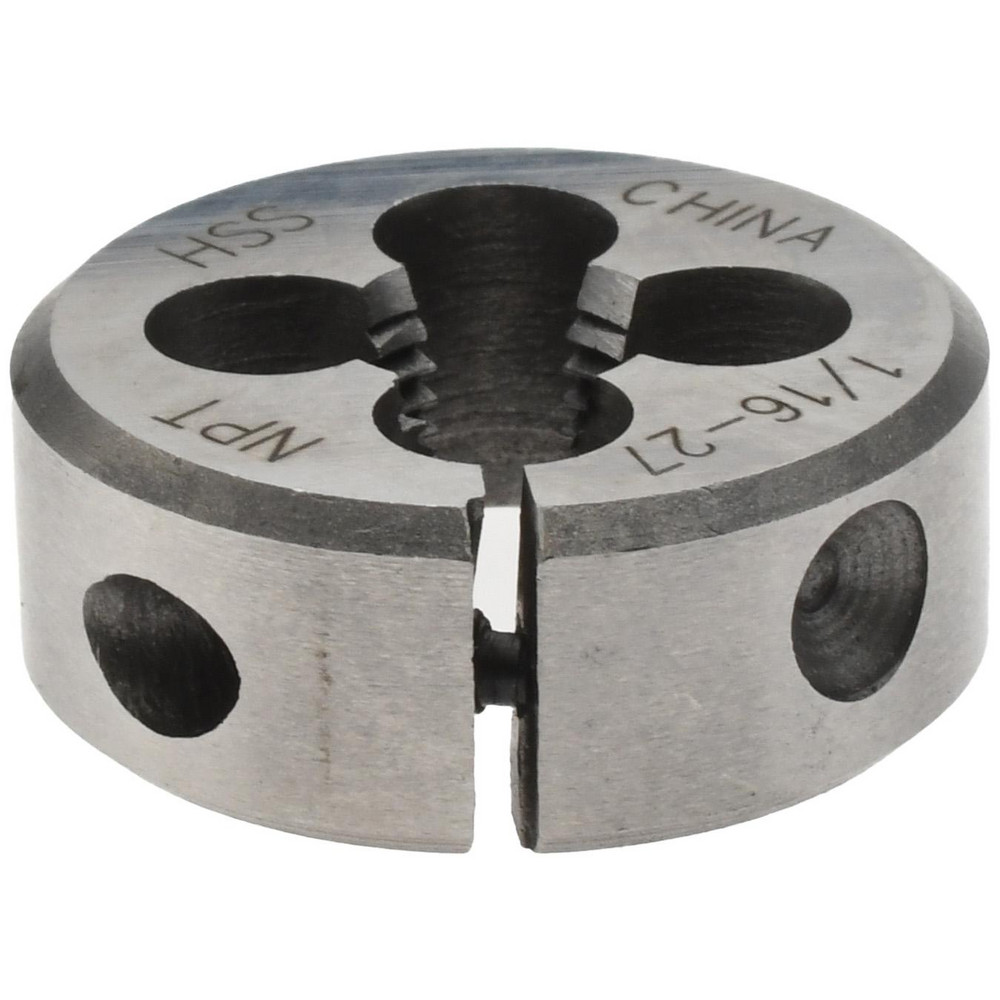 Value Collection - 1/16-27 NPT x 1" OD Round Adjustable Pipe Die | MSC ...