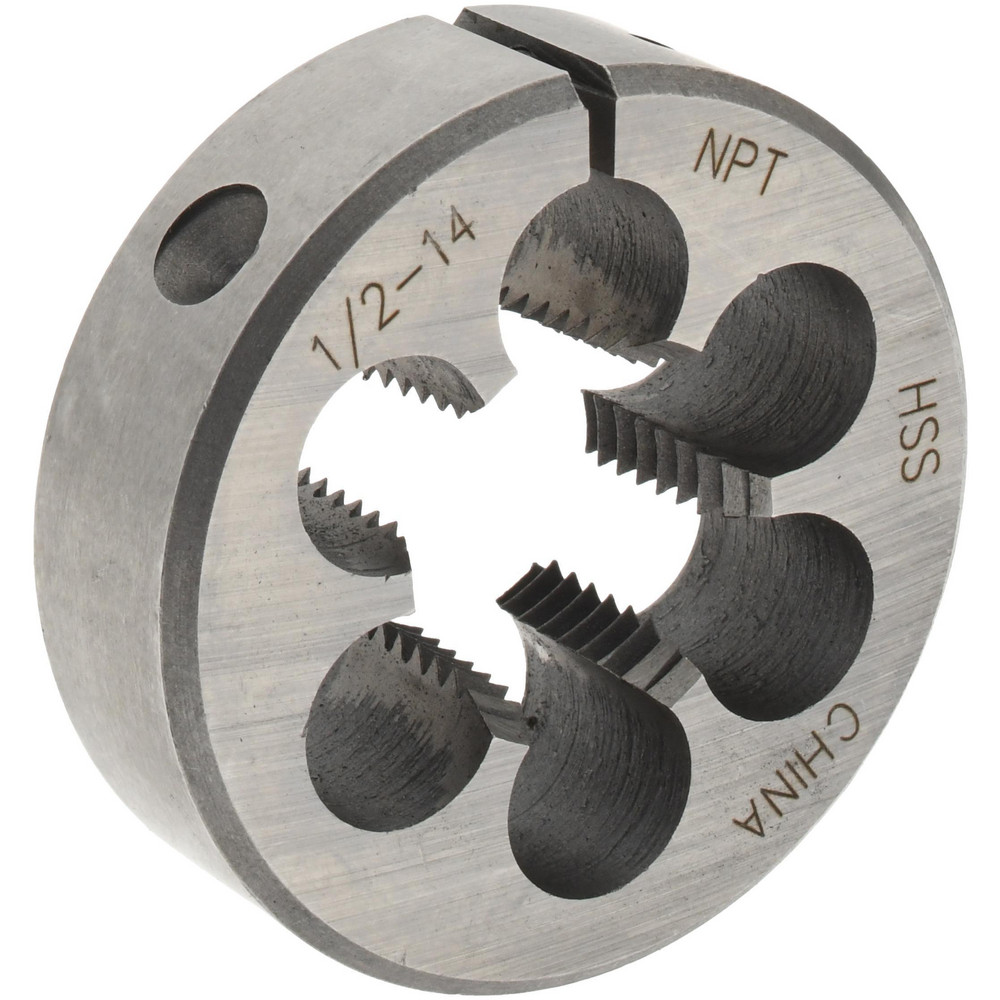 Value Collection - 1/2-14 NPT x 2" OD Round Adjustable Pipe Die | MSC ...
