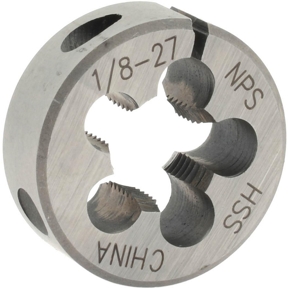 Value Collection - 1/8-27 NPS x 1" OD Round Adjustable Pipe Die | MSC ...