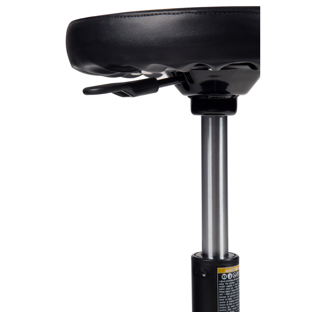 Sunex Tools - Adjustable Height Stool: Vinyl, Black | MSC Direct