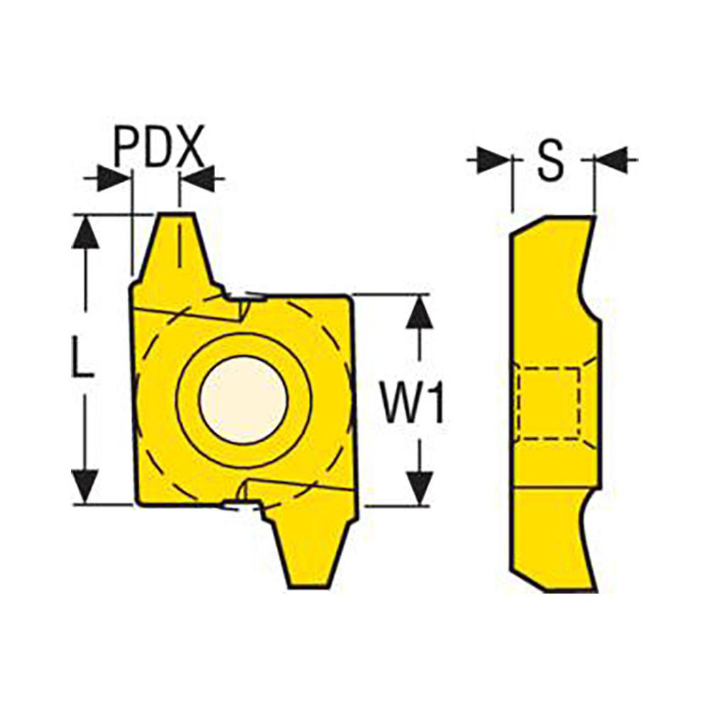 Seco - Laydown Threading Insert: Carbide | MSC Direct