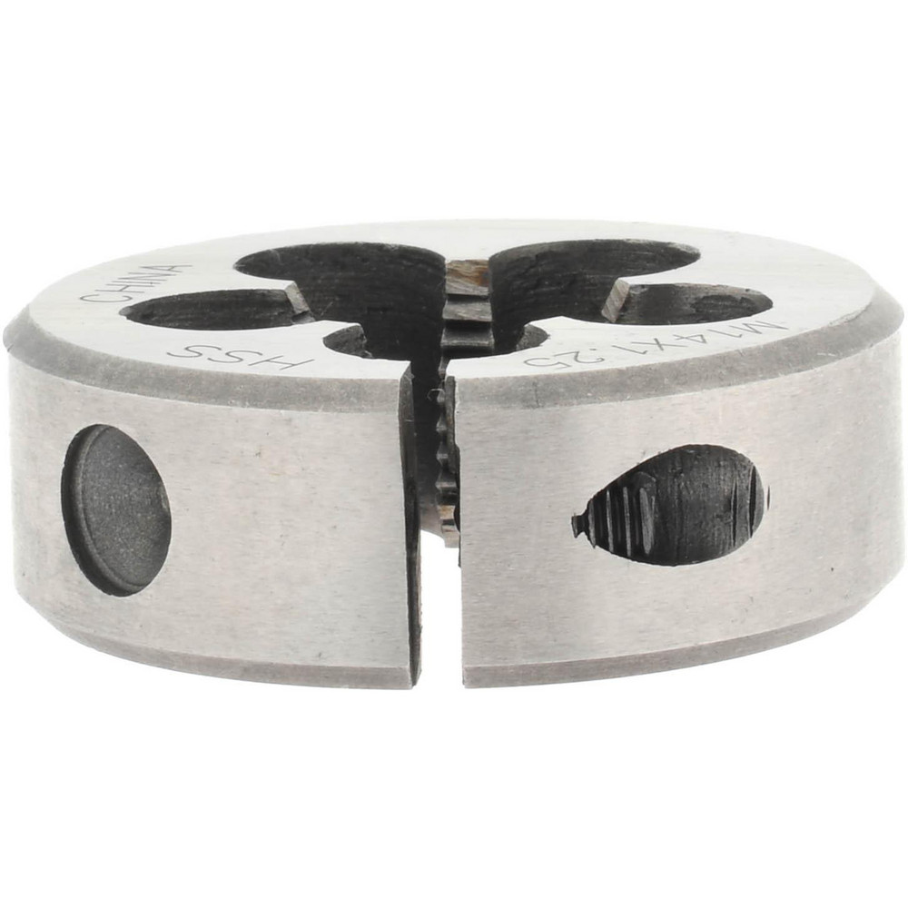 Value Collection - Round Die: M14x1.25, 1-1/2" OD, High-Speed Steel ...
