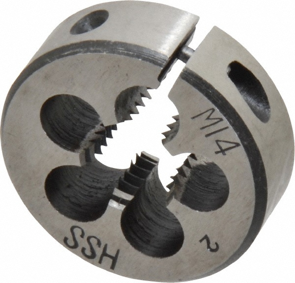 Interstate - M14x2.00 Metric Coarse High Speed Steel Round Adjustable ...