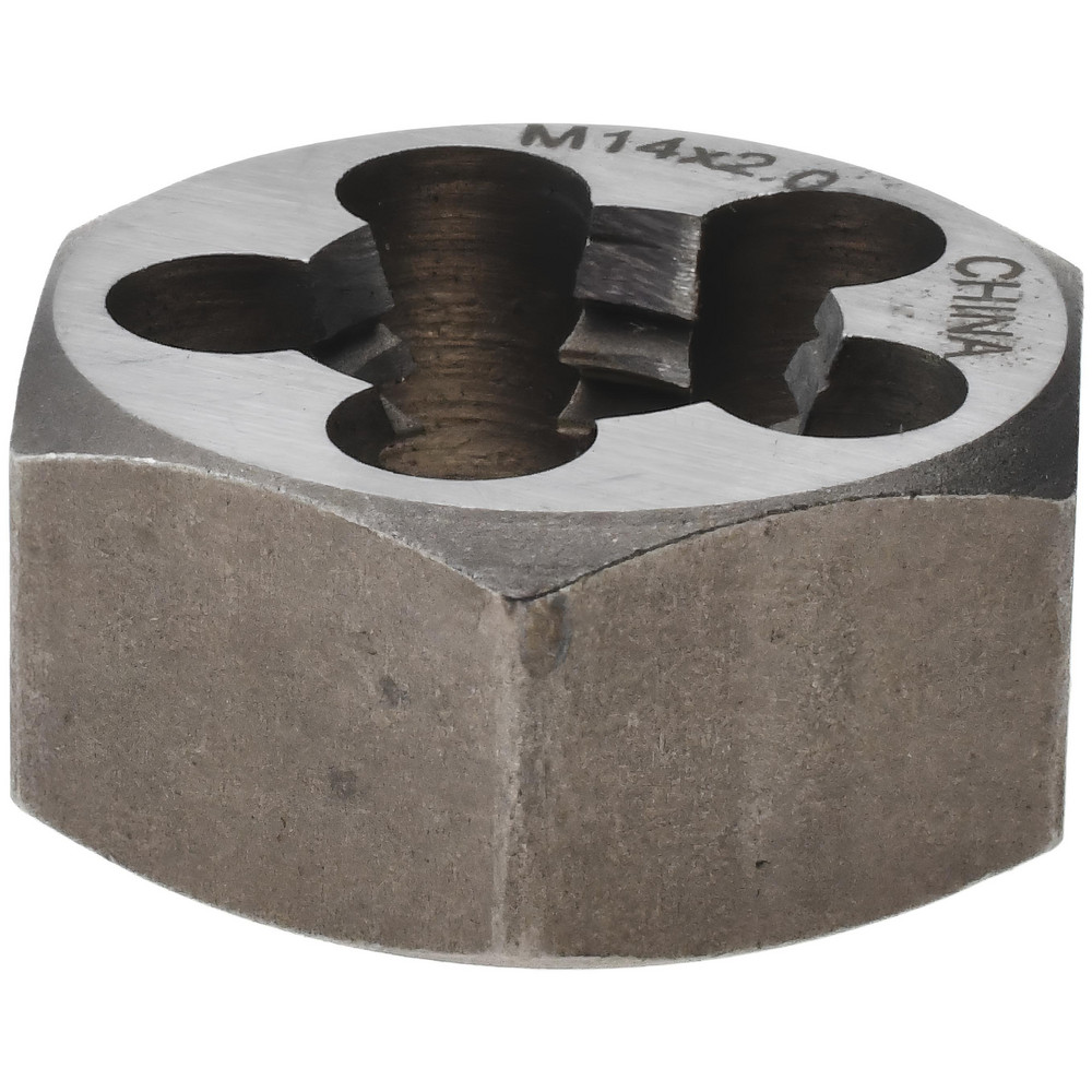 Value Collection - Hex Rethreading Die: M14x2, Right Hand, Carbon Steel ...