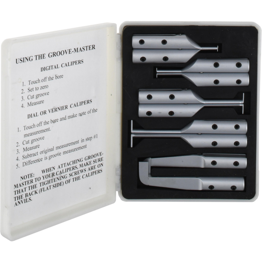 SPI - Groove Master Attachment Set: 5 Pc, Use with 6" Vernier, Dial ...