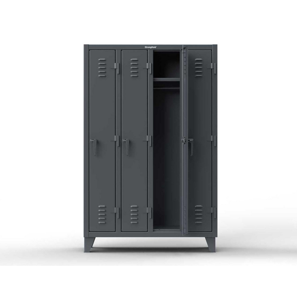 Strong Hold - Horizontal Locker: 74" Wide, 18" Deep, 78" High, Padlock ...