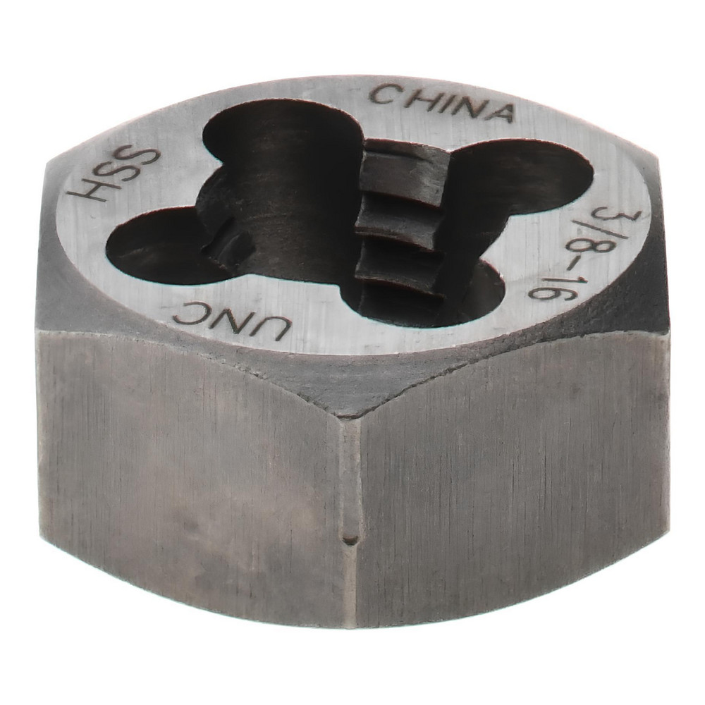 Value Collection - Hex Rethreading Die: 3/8-16, Right Hand, High-Speed ...
