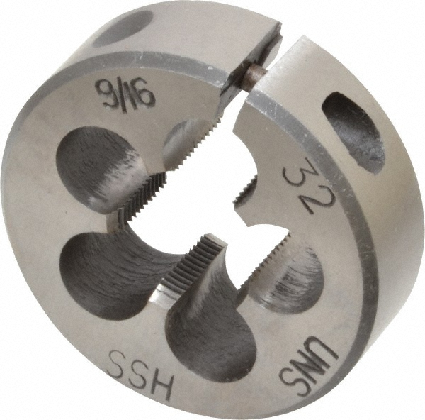 Interstate 9 16 32 UNS High Speed Steel Round Adjustable Die Interstate 9 16 32 UNS High Speed Steel Round Adjustable Die