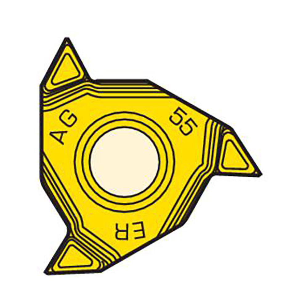 Seco - Laydown Threading Insert: 16ERAG55-A2 CP500, Carbide | MSC Direct