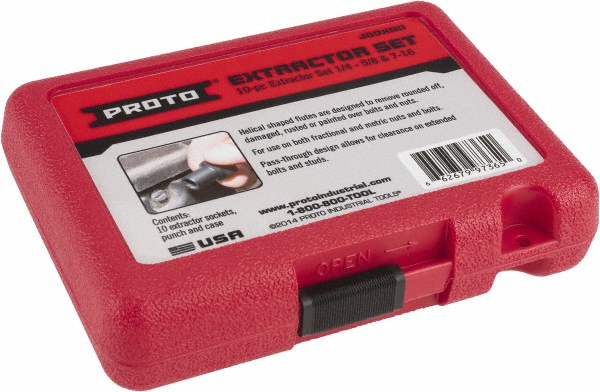 Proto - 10 Piece Socket/Wrench Bolt Extractor Set - 04066296 - MSC ...