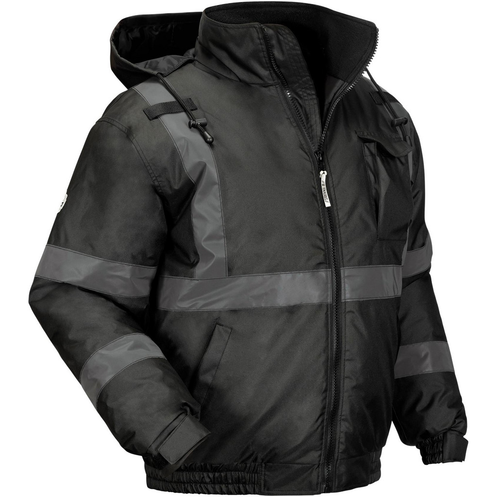 Ergodyne - Jacket Jacket: Size Large, Polyester, Zipper Closure ...