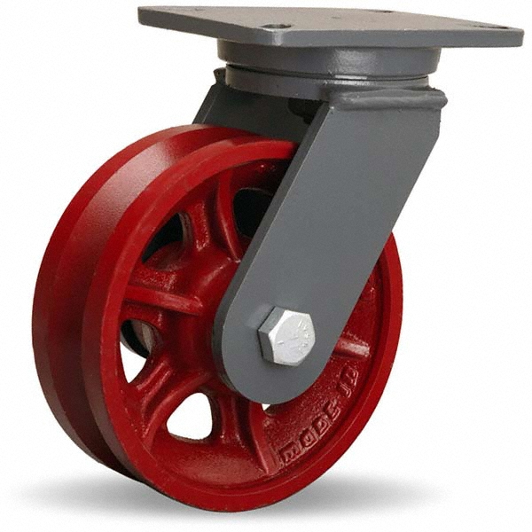 Hamilton - V Groove Caster: 10" Wheel Dia, 2" Wheel Width, 4,500 lb ...