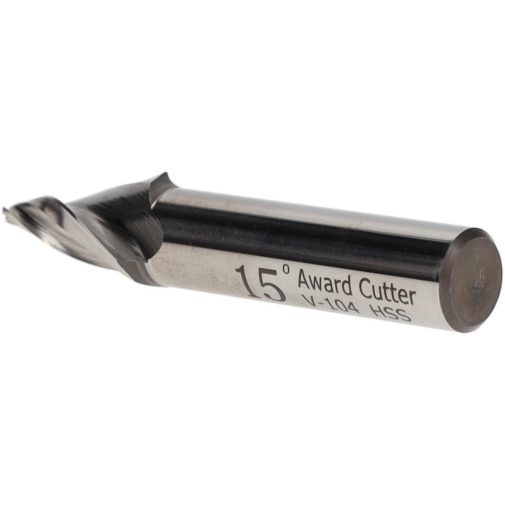 Value Collection - Tapered End Mill: 15 deg Angle per Side, 3/32" Small ...