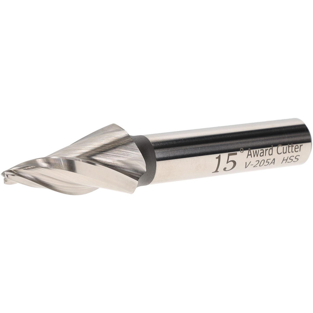 Value Collection - Tapered End Mill: 15 deg Angle per Side, 1/8" Small ...