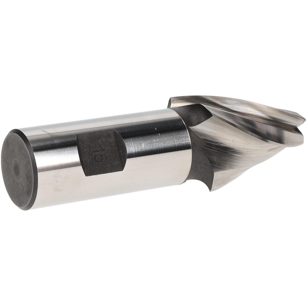 Made in USA - Tapered End Mill: 15 deg Angle per Side, 1/2" Small Dia ...