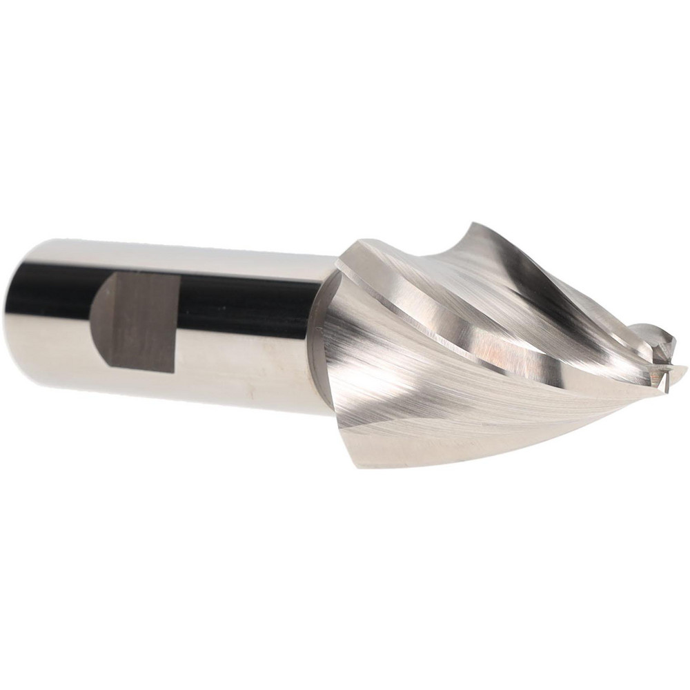 Made in USA - Tapered End Mill: 20 deg Angle per Side, 1/4" Small Dia ...