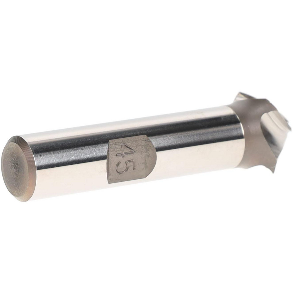 Made in USA - Tapered End Mill: 45 deg Angle per Side, 1/8" Small Dia ...