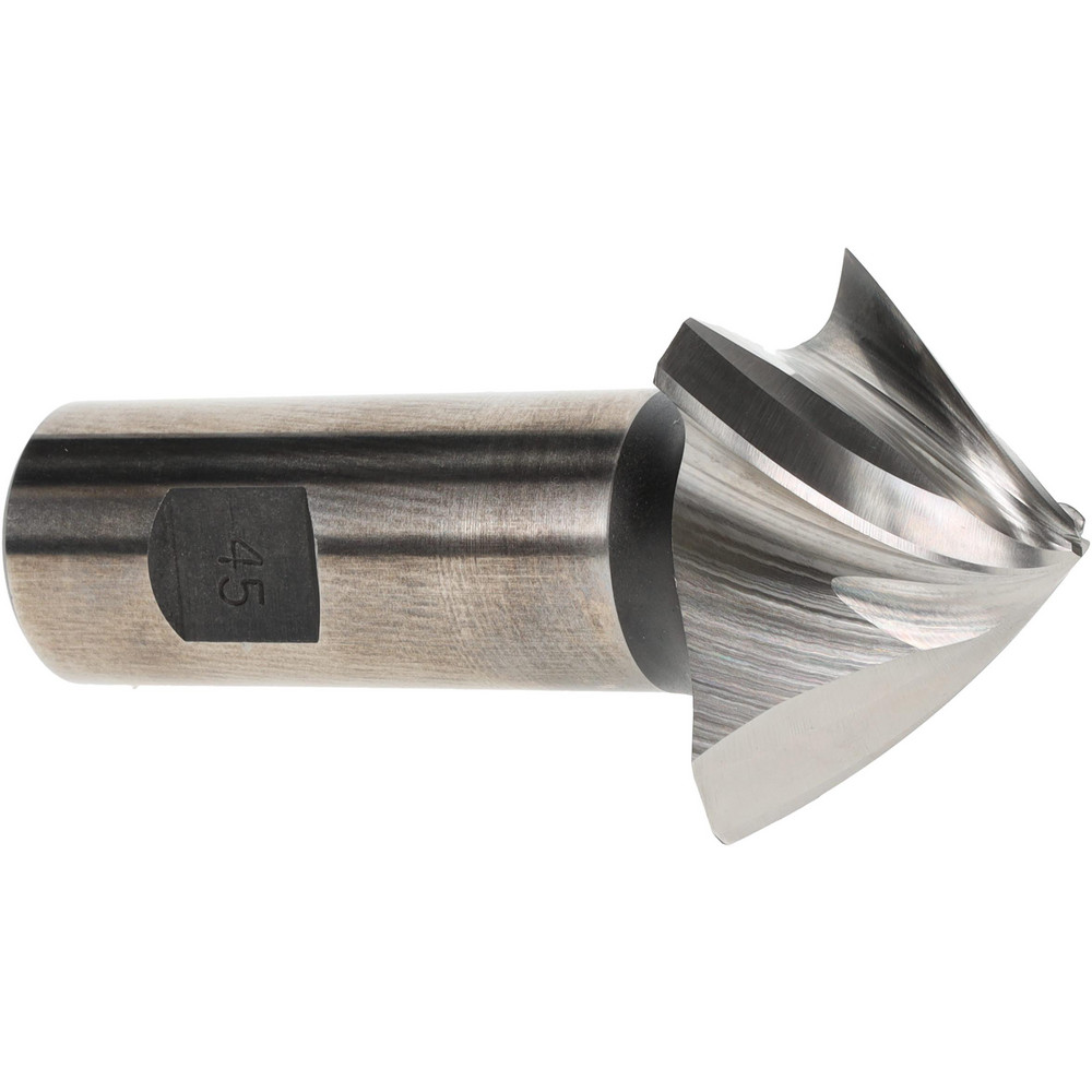Made in USA - Tapered End Mill: 45 deg Angle per Side, 1/8" Small Dia ...