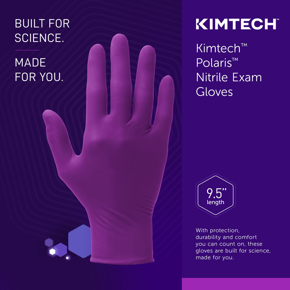 Kimtech - Disposable Gloves: Series Polaris, Size Large, 5.9 mil ...