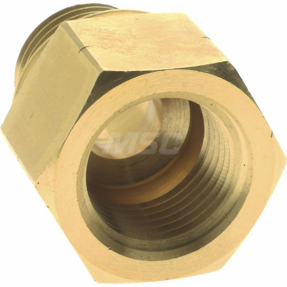 Parker - 3/8 x M16 Pipe, 1,000 psi, Brass ISO Port Adapter | MSC Direct