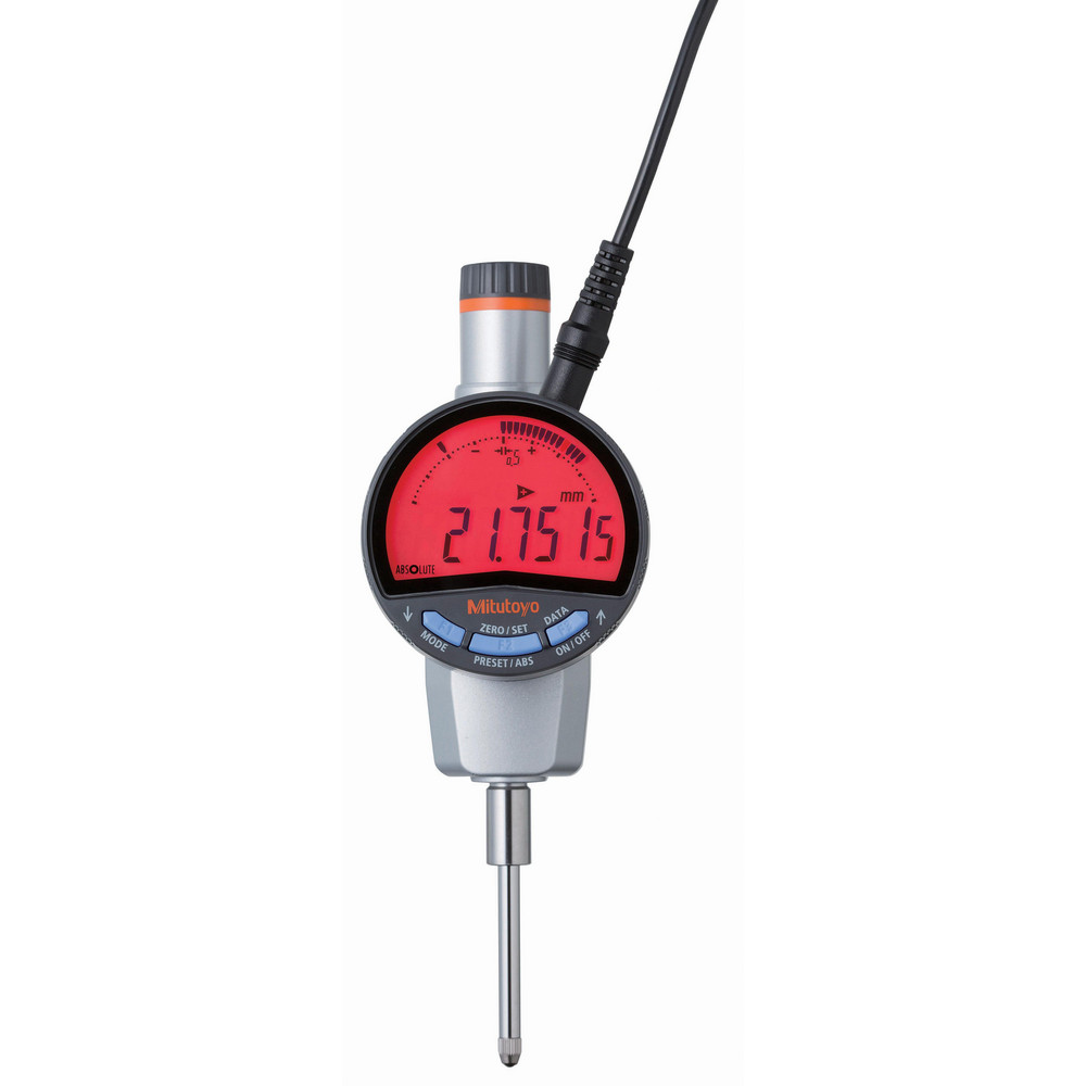 Mitutoyo - Electronic Drop Indicator: 2" Max, Center Lug Back | MSC Direct