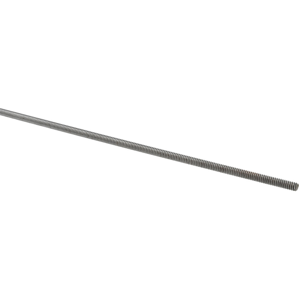 Made in USA - General-Purpose Threaded Rod: #6-32, 3' OAL, Low-Carbon ...