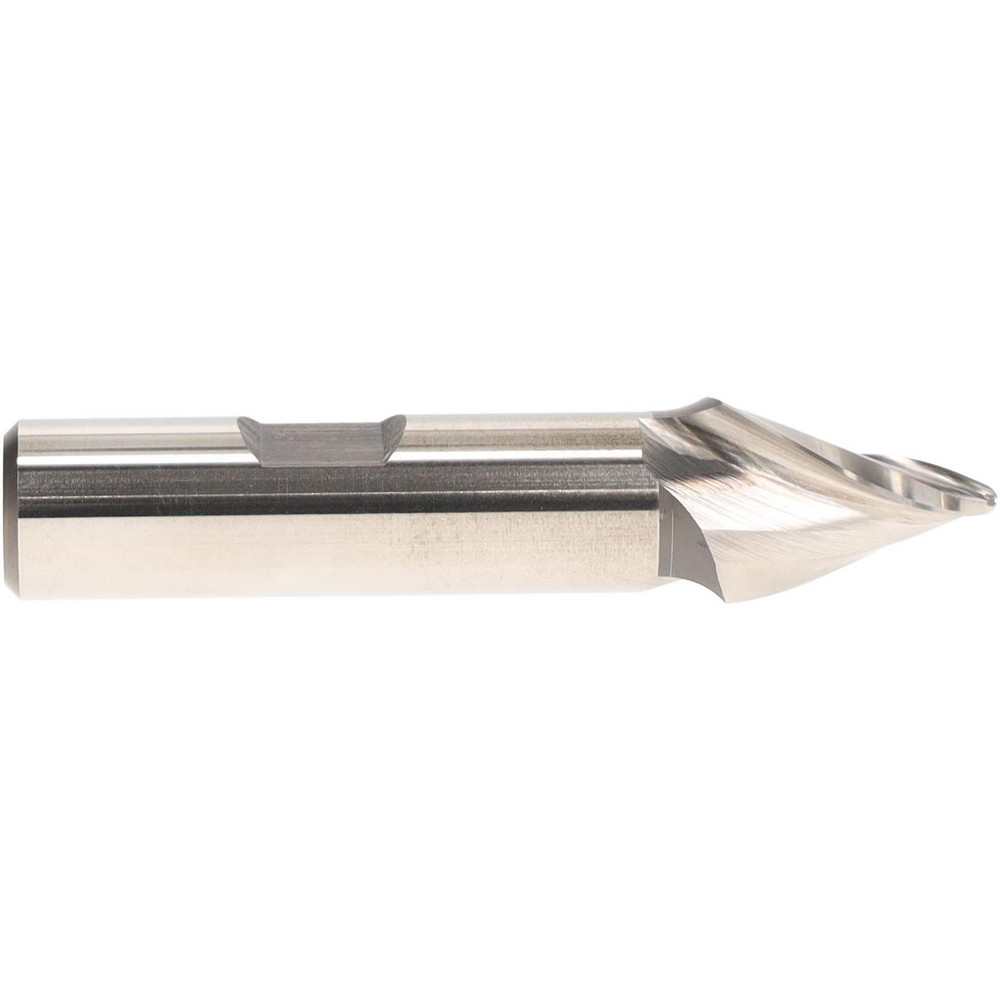 Made in USA - Tapered End Mill: 20 deg Angle per Side, 3/32" Small Dia ...