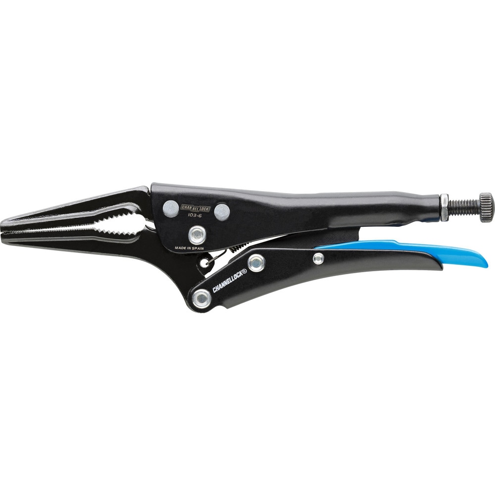 Channellock Locking Pliers Jaw Texture Serrated Jaw Style Long Nose Straight Locking Overall Length Range 6 8.9 Overall Length Inch 6 MSC Direct