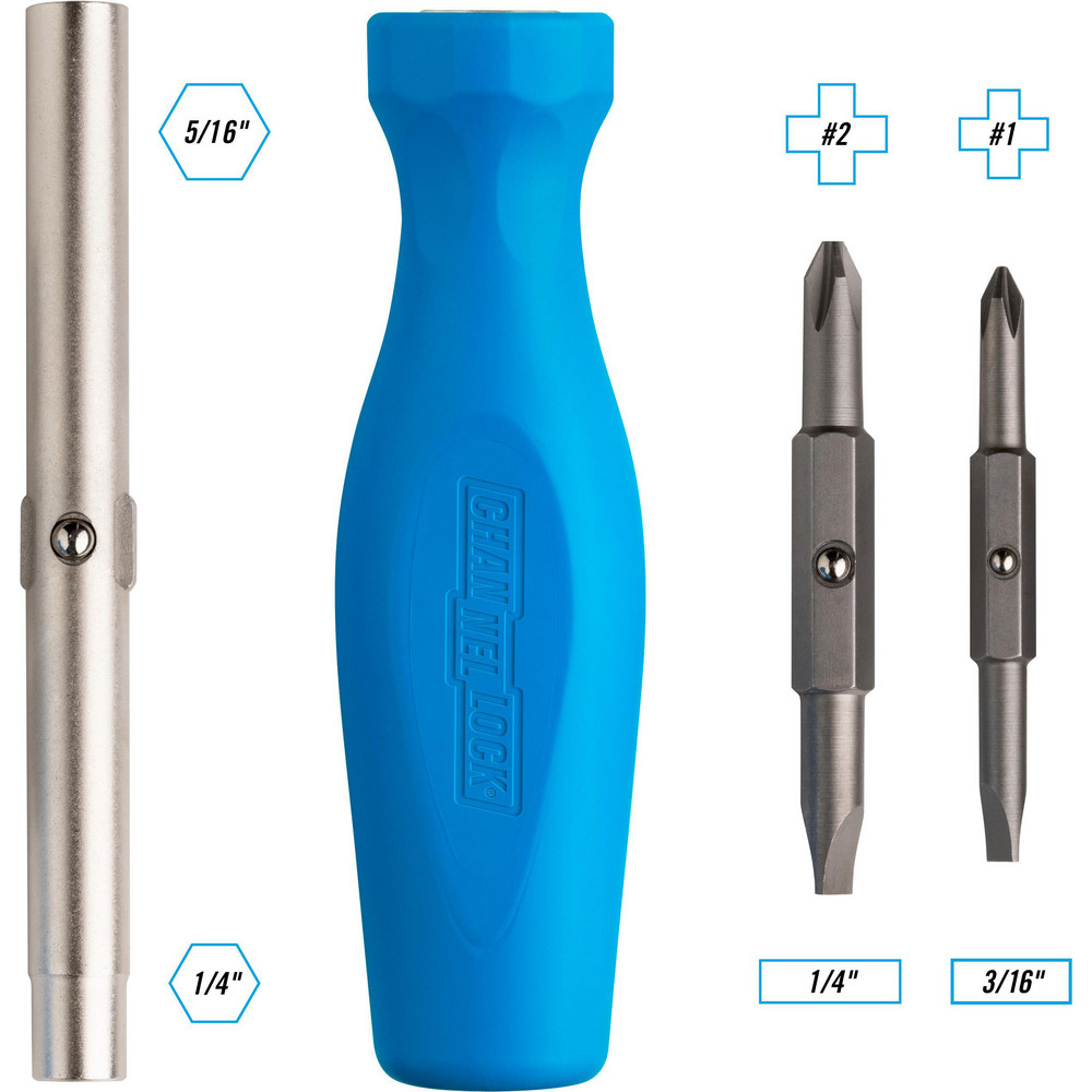 Channellock - Bit Screwdrivers: Type: 6 in 1 Multi-Driver; Tip Type ...