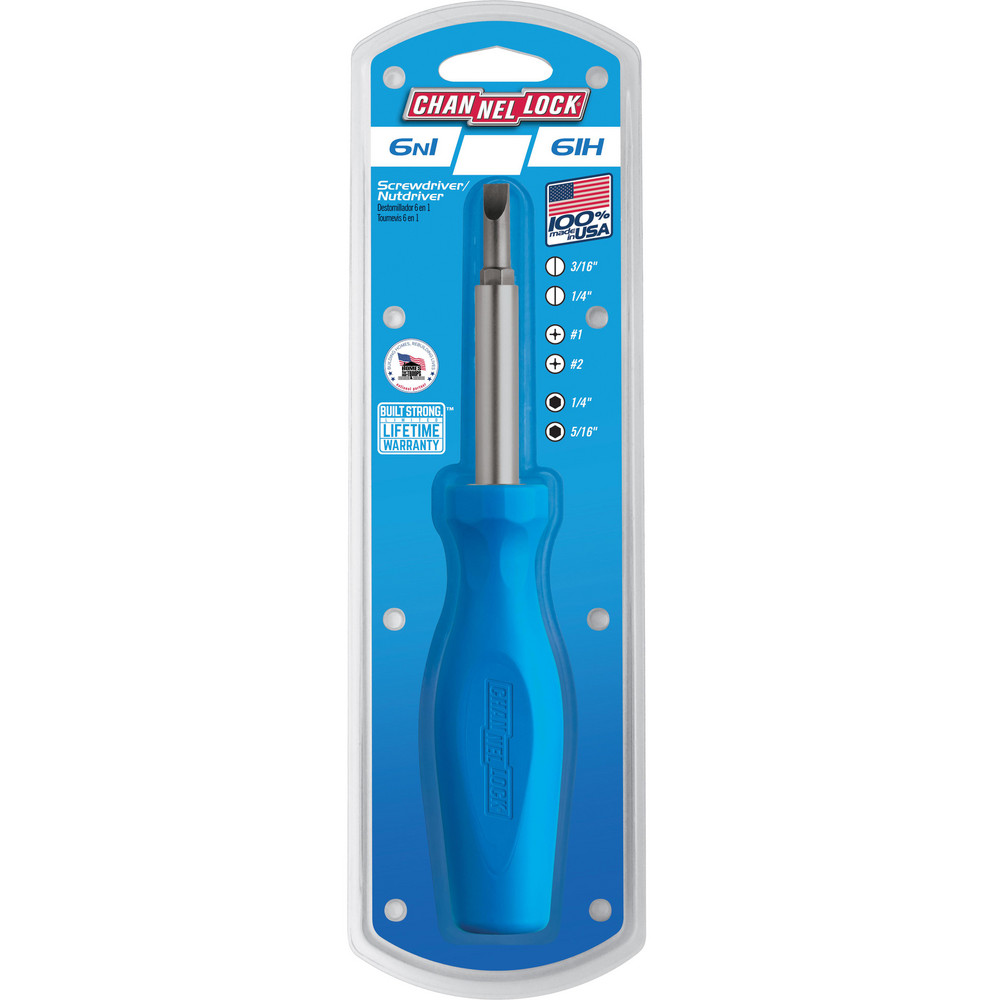 Channellock - Bit Screwdrivers: Type: 6 in 1 Multi-Driver; Tip Type ...