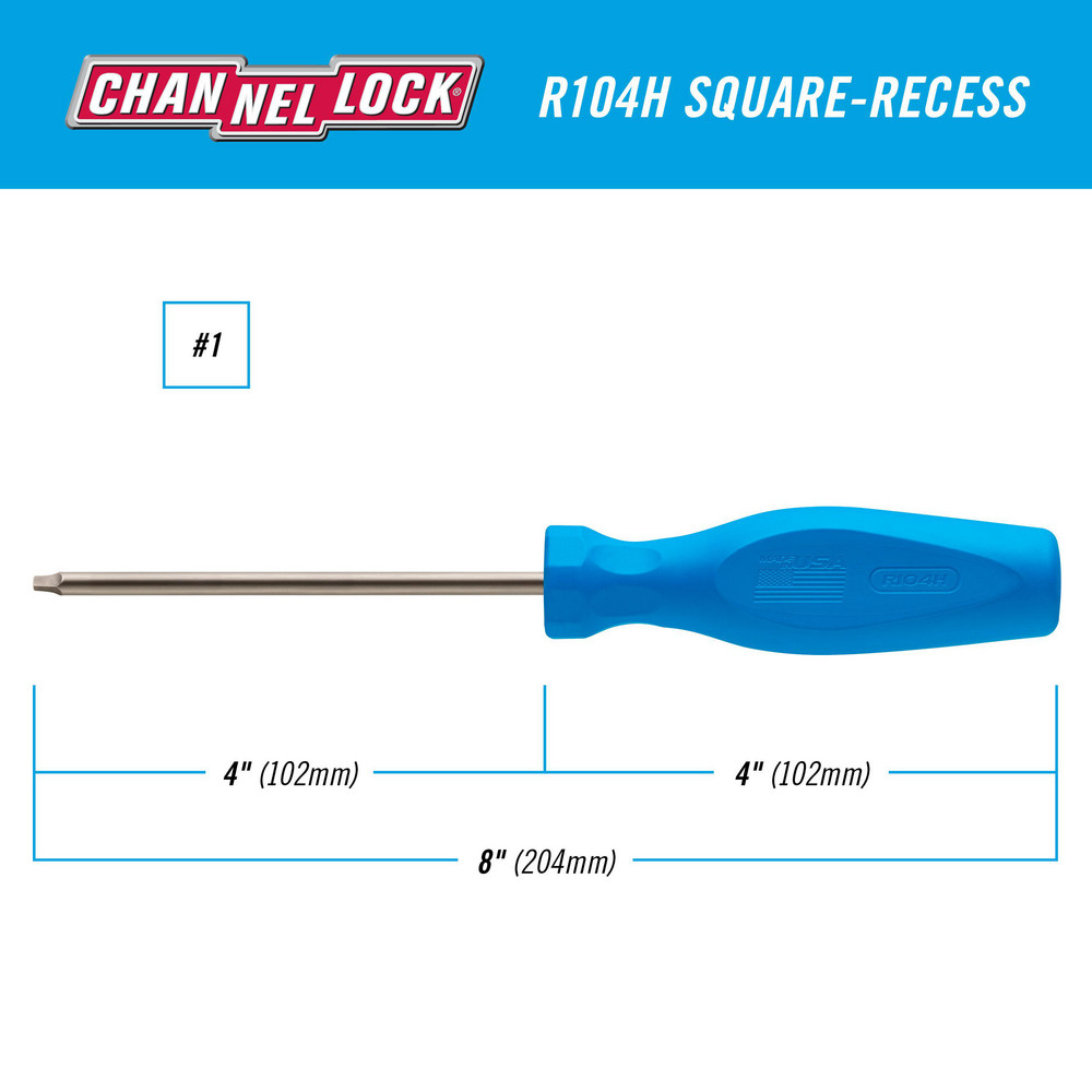 Channellock - Precision & Specialty Screwdrivers: Tool Type: Square ...