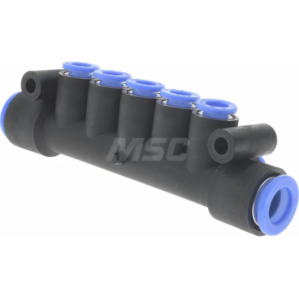 SMC PNEUMATICS - Manifold: 10 mm Inlet, 6 mm Outlet, 2 Inlet Ports, 10 ...