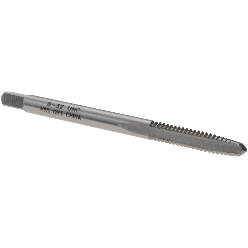 Value Collection - Straight Flute Tap: #6-32 UNC, 3 Flute, Taper ...