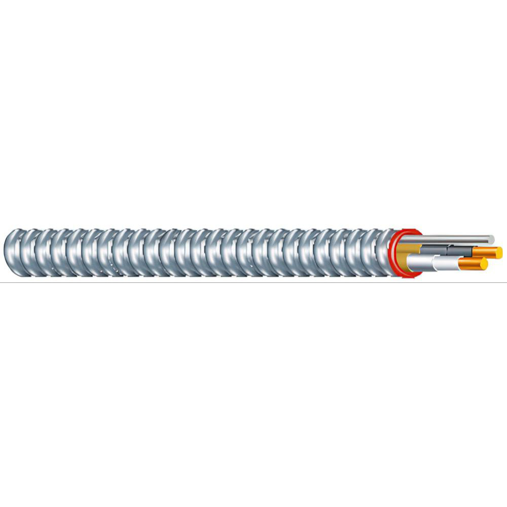 Southwire - Building Wire: MC Cable, 12.000 AWG, Steel, Solid Core, 250 ...