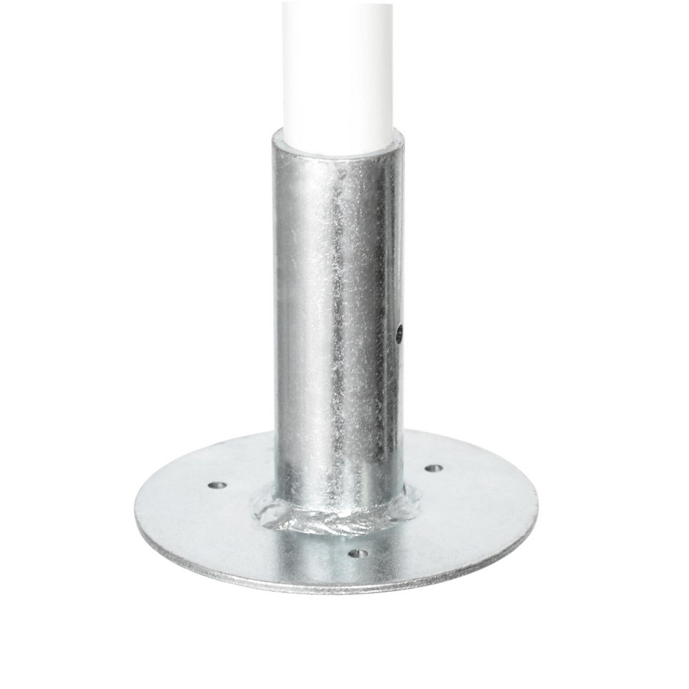 Flexpipe - Stanchions: Stanchion Mount, 1.1250, 4.0625, Galvanized ...