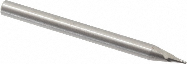 RobbJack - Square End Mill: 0.0330" Dia, 0.0495" LOC, 2 Flute, Solid ...