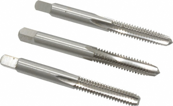 Interstate - 1/4-20 UNC, 4 Flute, Bottoming, Plug & Taper, Bright ...