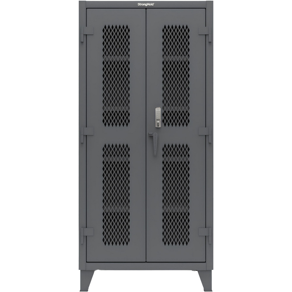 Strong Hold - Steel Ventilated Storage Cabinet: 36" Wide, 24" Deep, 78 ...