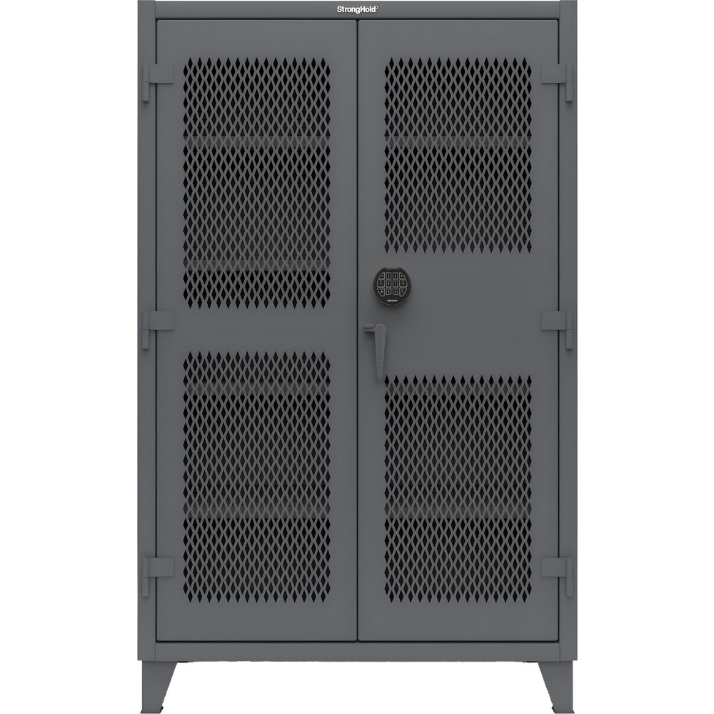 Strong Hold - Steel Ventilated Storage Cabinet: 48" Wide, 24" Deep, 78 ...