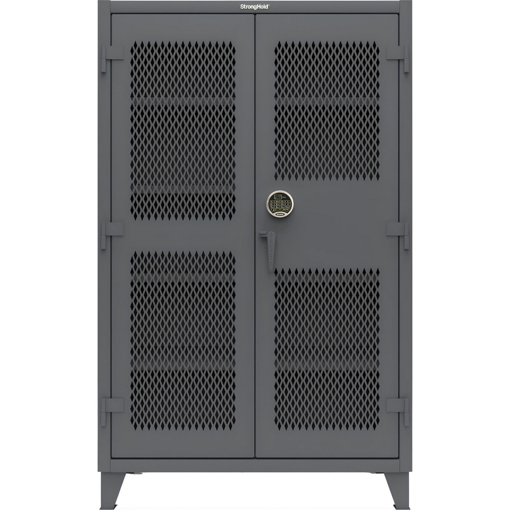 Strong Hold - Steel Ventilated Storage Cabinet: 48" Wide, 24" Deep, 78 ...