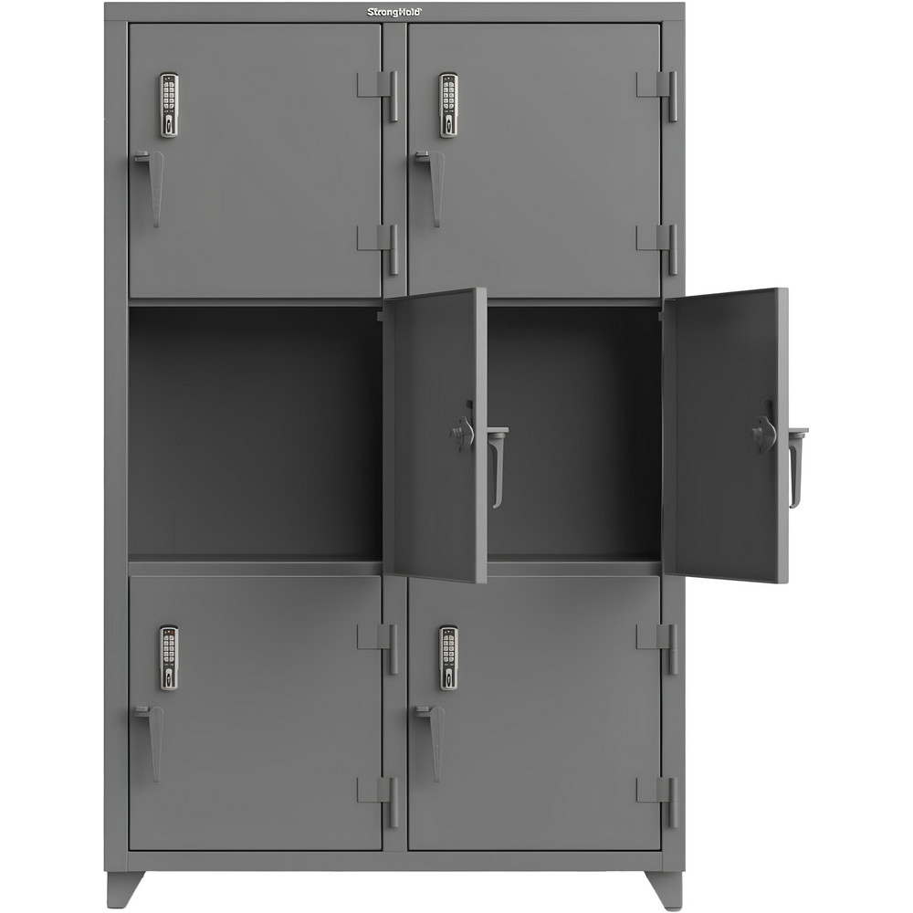 Strong Hold - 2-Wide Locker: 48" Wide, 24" Deep, 75" High, Electronic ...