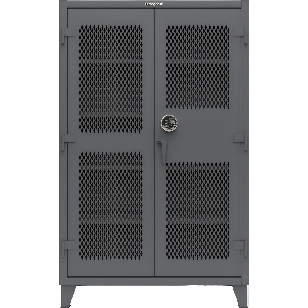 Strong Hold - Steel Ventilated Storage Cabinet: 48" Wide, 24" Deep, 78 ...