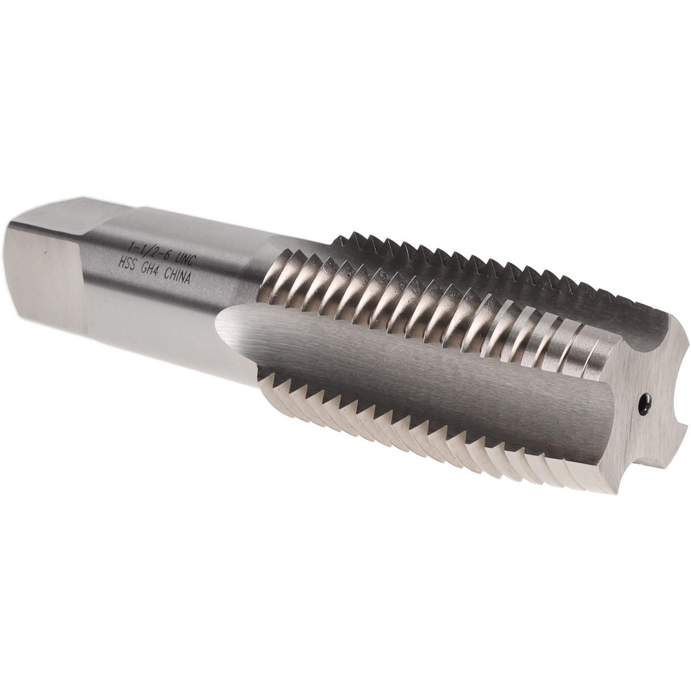 Value Collection - Straight Flute Tap: 1-1/2-6 UNC, 4 Flute, Taper ...