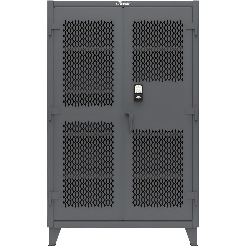 Strong Hold - Steel Ventilated Storage Cabinet: 48" Wide, 24" Deep, 78 ...