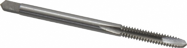 Interstate - #6-32 UNC 2B 2 Flute Bright Finish High Speed Steel Spiral Point Tap - 04516324 ...